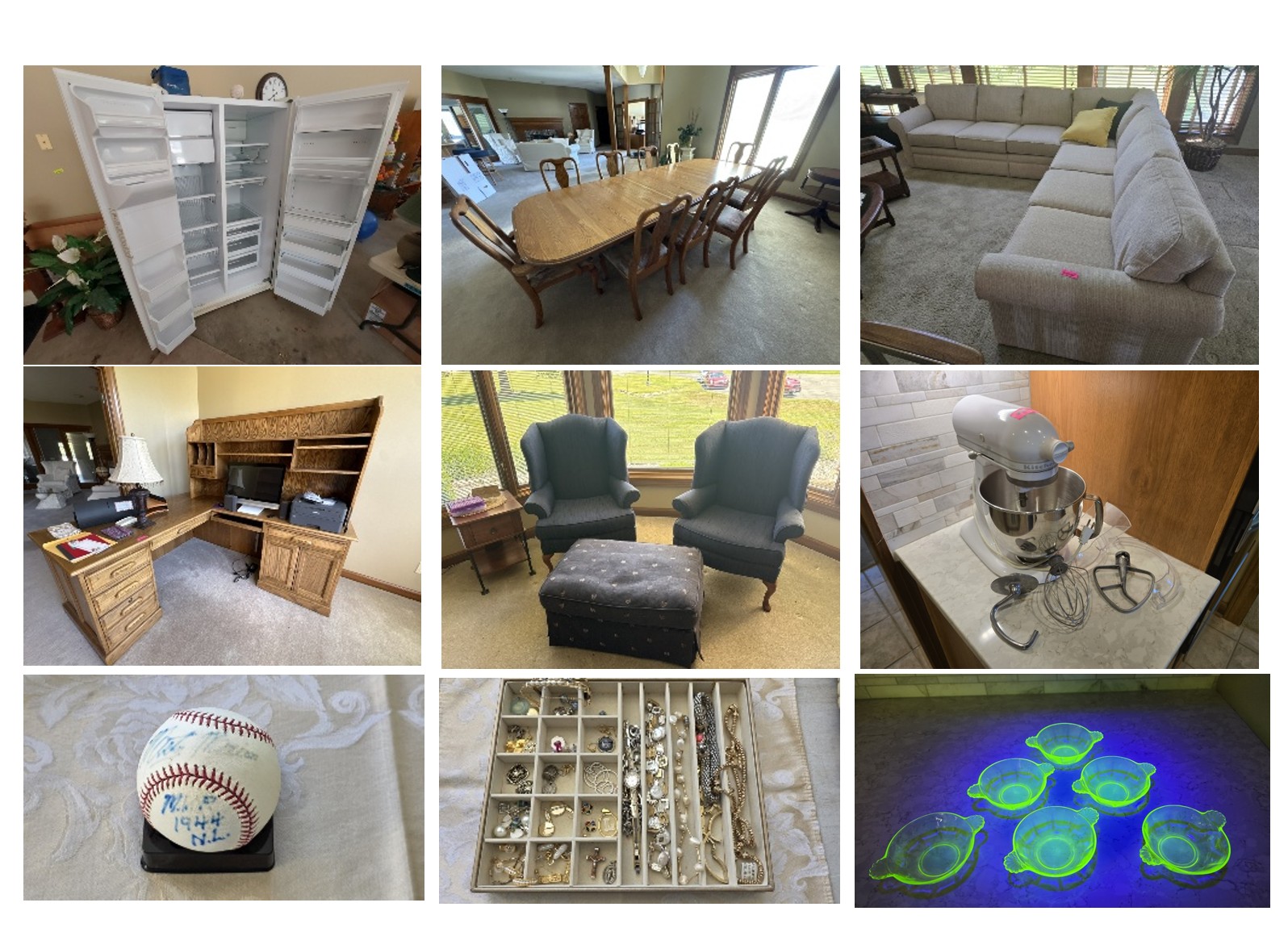 Appliances, Household Furniture & Decor, Signed Baseball, Jewelry, Kids ...